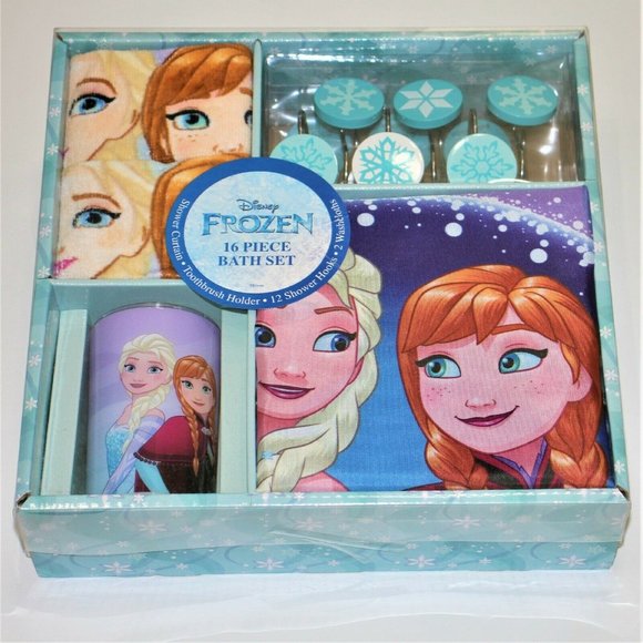 Disney | Bath | Disney Frozen Anna Elsa 6pc Bathroom Set Shower | Poshmark